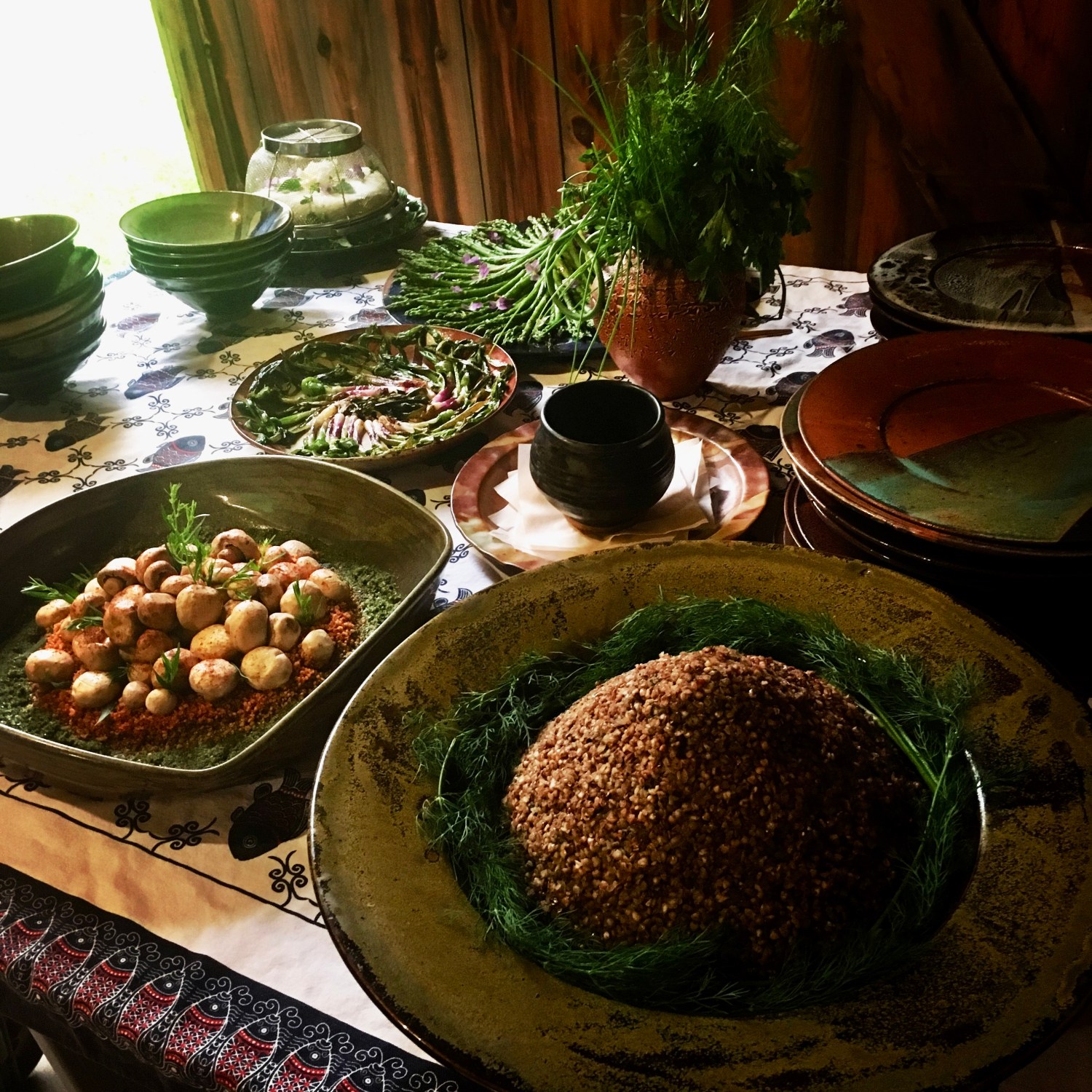 An Edible Forest Floor/ Pickled Mushrooms, Parsley Moss and Walnut Soil ...