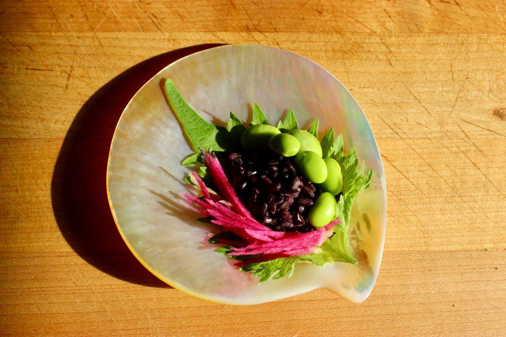Vegan Caviar & Shiso Appetizer – Big Sis Little Dish